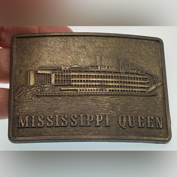 Vintage | Accessories | Vintage Mississippi Queen River Boat Large Belt ...